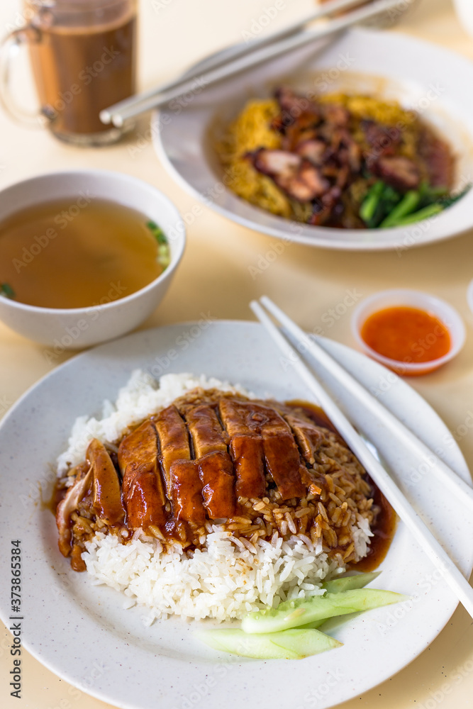Singaporean Duck Rice at a Hawker Centre Stock Photo | Adobe Stock