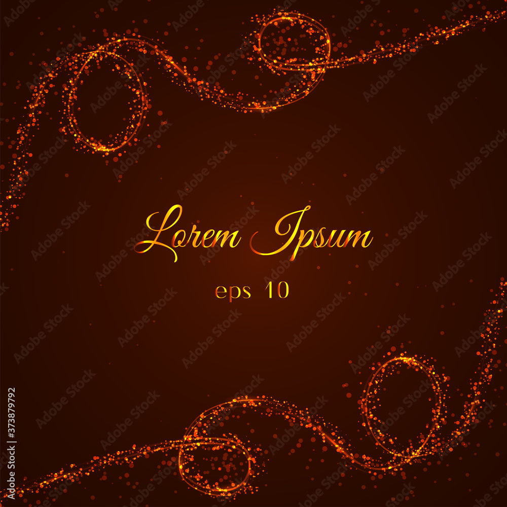 Abstract futuristic light background with curved lines. Good for card ...