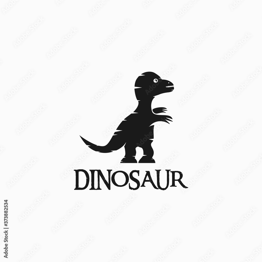 Dinosaur Logo Stock Vector | Adobe Stock