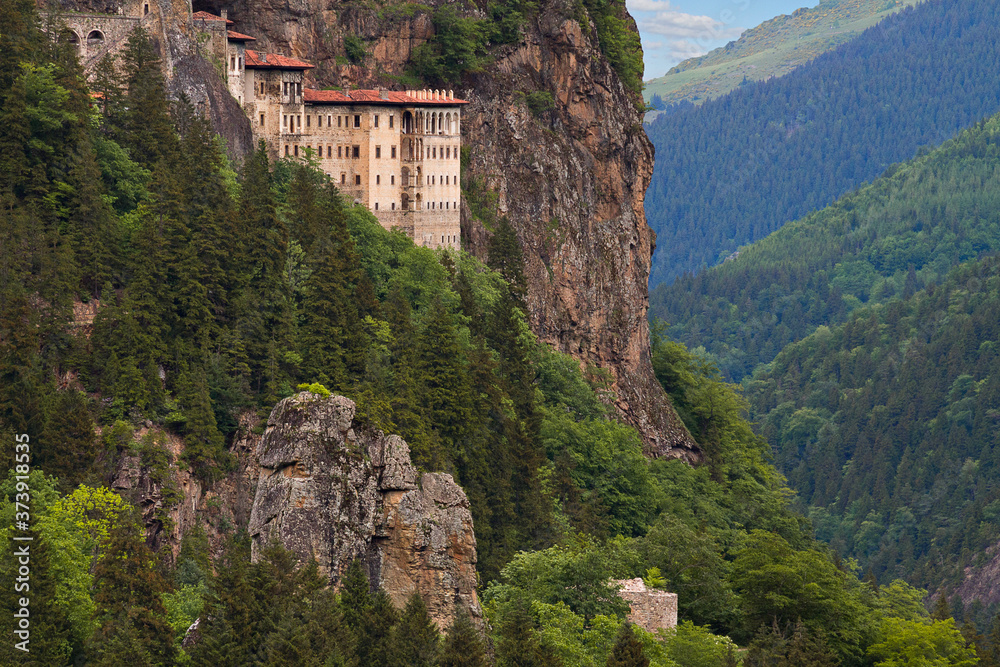 Sumela Monastery which is a Greek Orthodox Monastery, founded in the ...