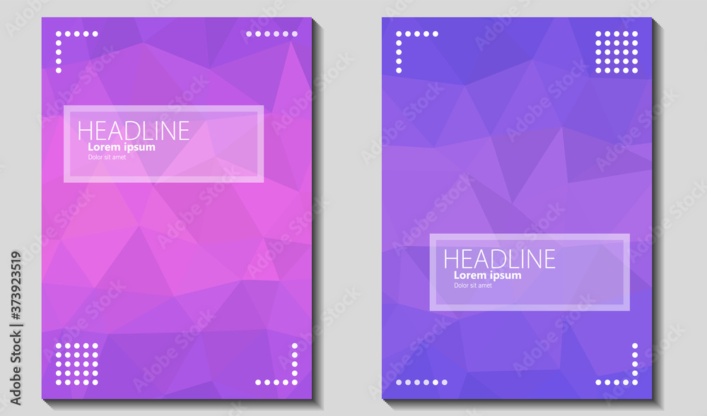 Vector low poly Natural gradient background wallpaper Cover Book ...