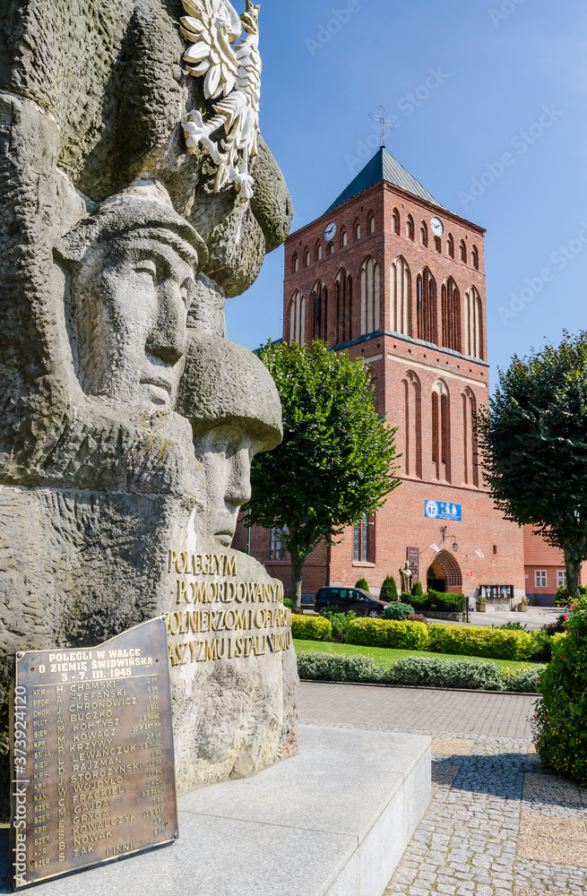 Swidwin, Poland – September 1, 2016. Monument to the Fallen and ...