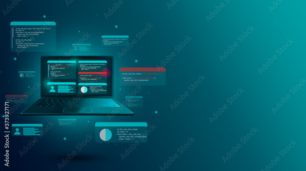 Software development, web coding and programming. Creation of ...