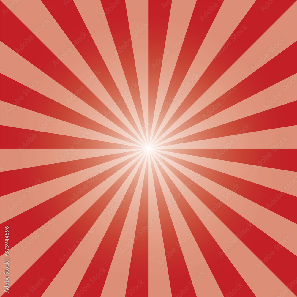 Chili red sunburst backdrop. Deep red rectangular background. Vector ...