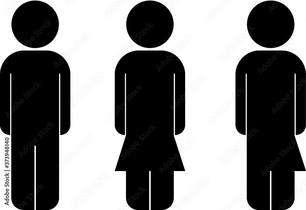 Gender Pictogramme Mann, Frau, Divers / Gender pictograms man, woman ...