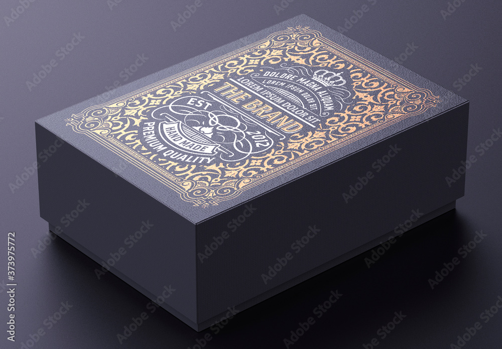 Vintage Box Design Layout Stock Template | Adobe Stock