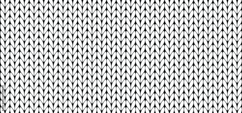 Knit wool texture vector seamless pattern Fabric knited sign Knitting ...