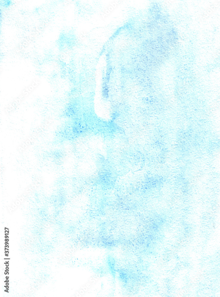 Watercolour blue texture with colour of sky. Light blue paper texture ...