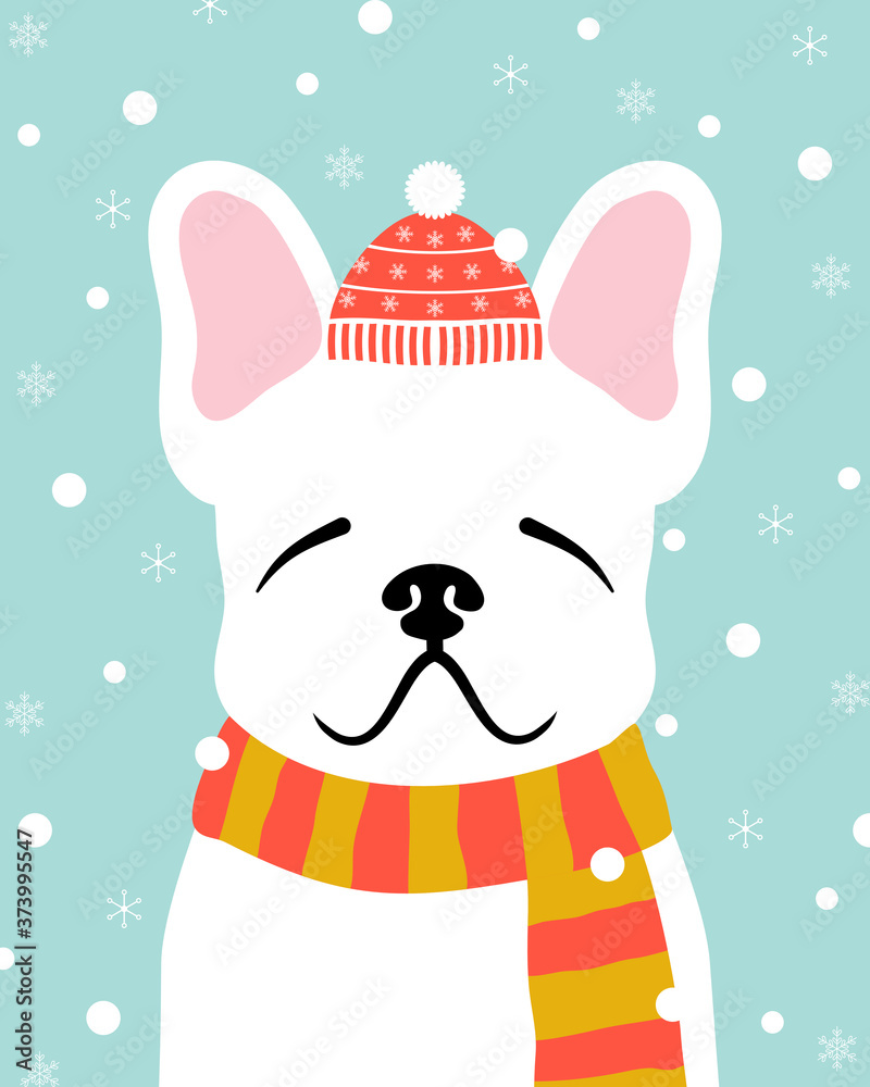 Winter Puppy Cartoon