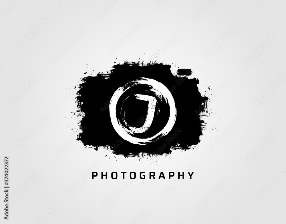 Photography letter J logo design concept template. Rusty Vintage Camera ...