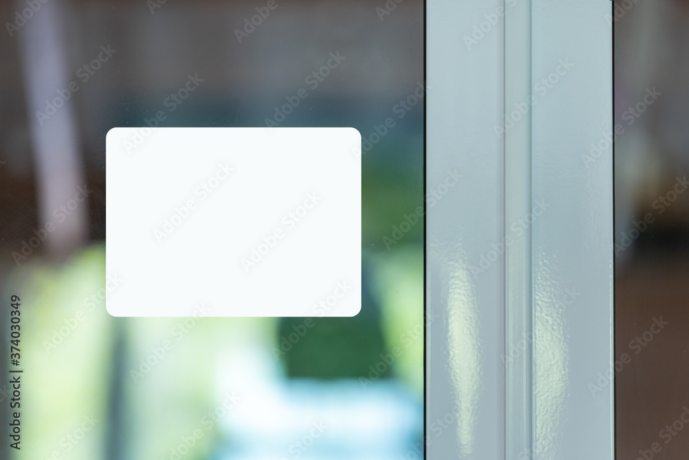 note papers, stick notes paper, post it on mirror window Stock Photo ...