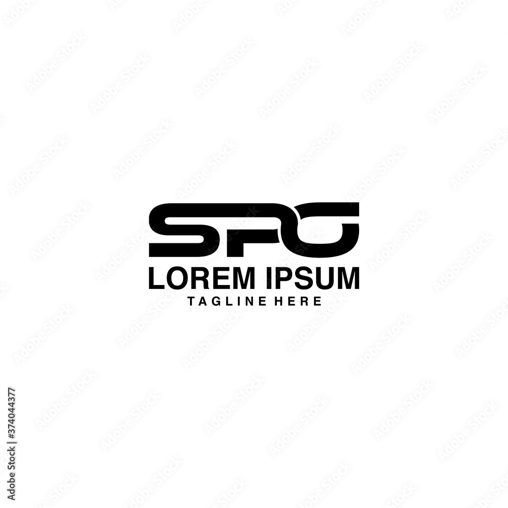 Modern logo, letter S P O. Vector illustration. Stock Vector | Adobe Stock
