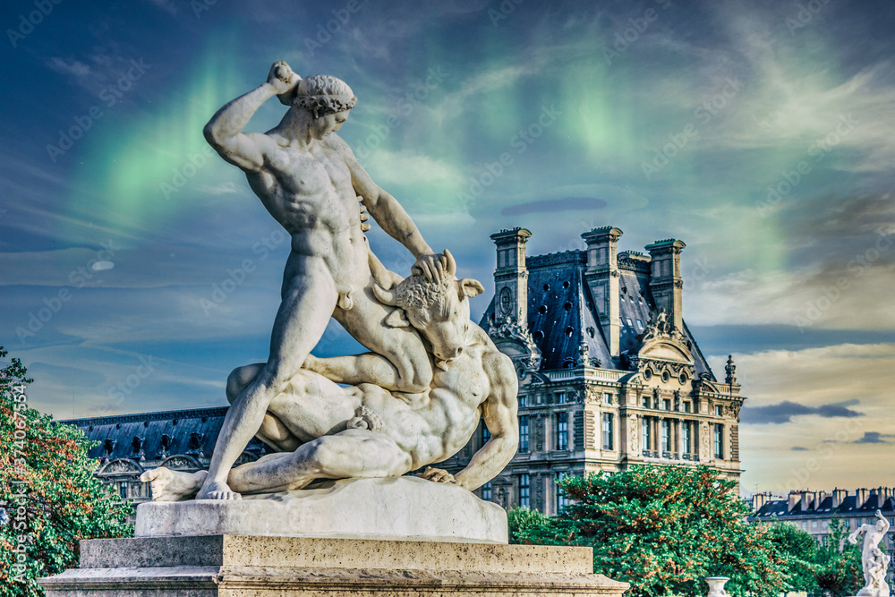 Statues at the Louvre museum in Paris, France Stock Photo | Adobe Stock