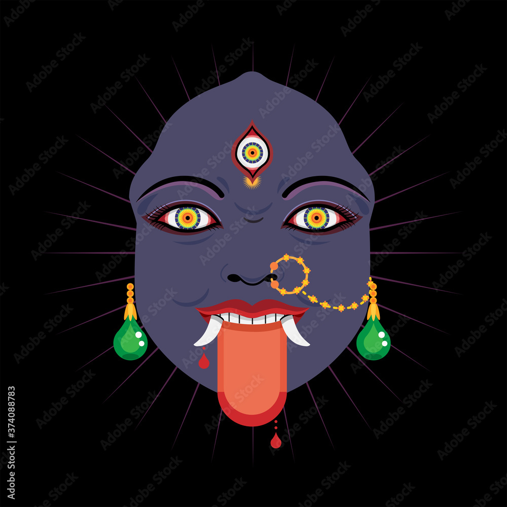 kali goddess Stock Vector | Adobe Stock