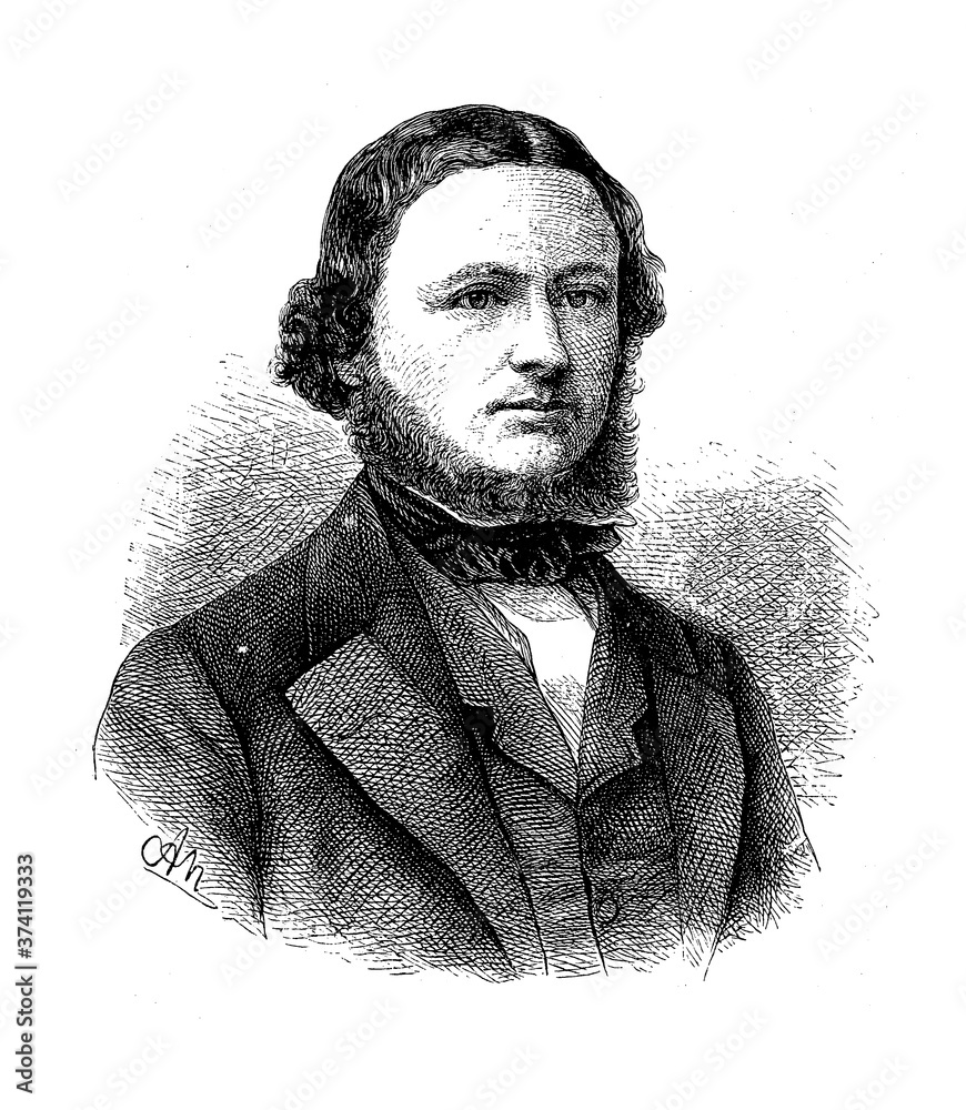 Gustav Robert Kirchhoff (1824-1887) German physicist, researcher and ...