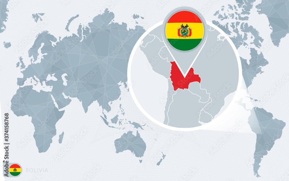 Bolivia On A World Map