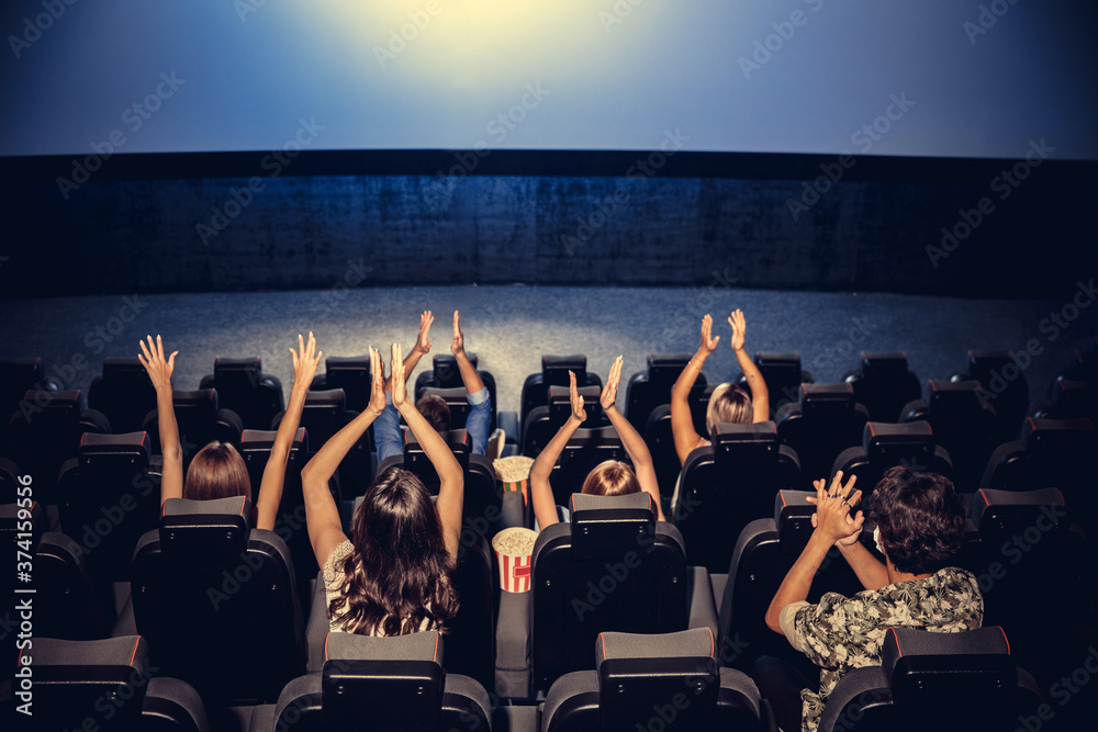 Cinema, movie theatre during quarantine. Coronavirus pandemic safety ...