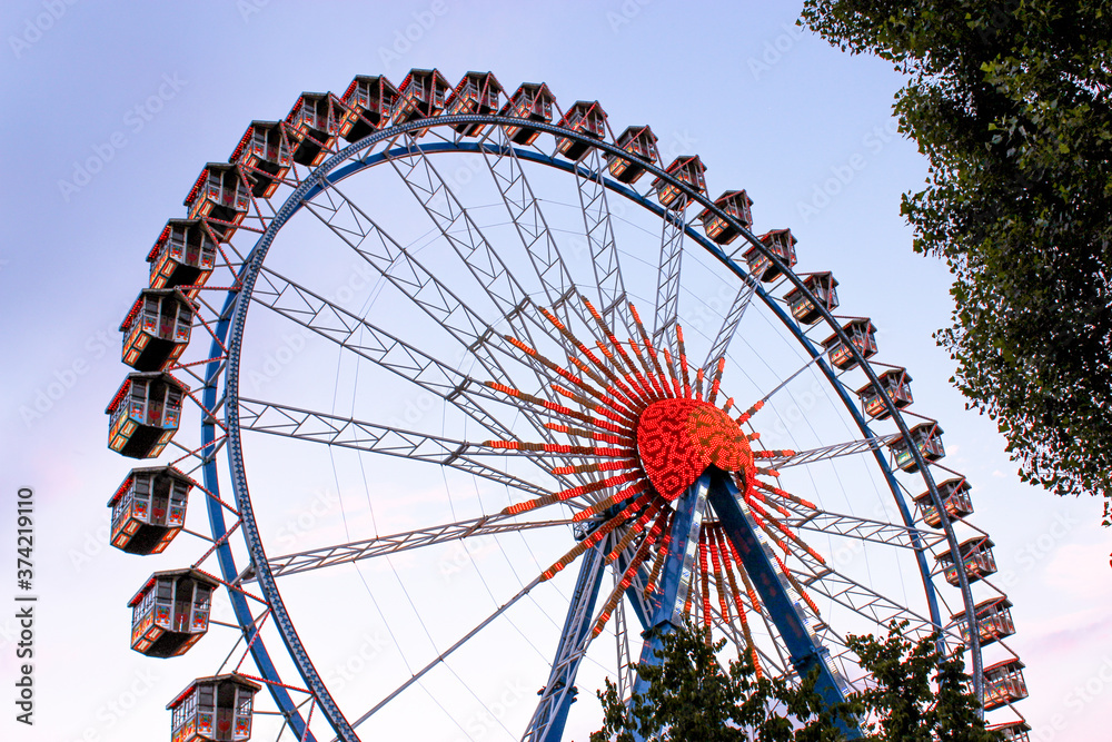 Gäubodenvolksfest Straubing Riesenrad Stock Photo | Adobe Stock