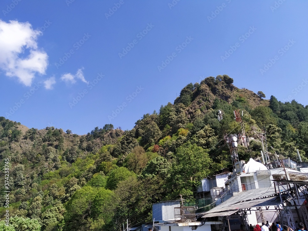 mountain place of mata vaishno devi dham... a beautiful scene that ...