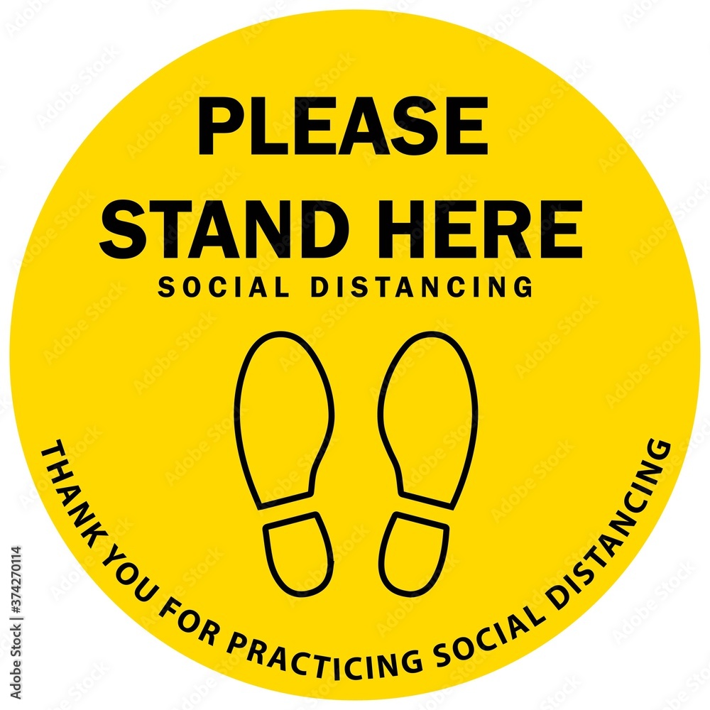 Social distancing concept for preventing coronavirus covid-19 with ...