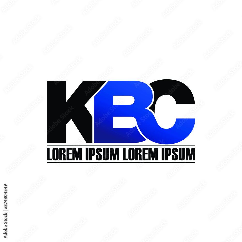 KBC letter monogram logo design vector Stock Vector | Adobe Stock