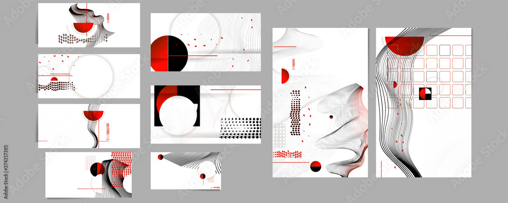 Poster design Japanese style templates set invitations Stock Vector ...