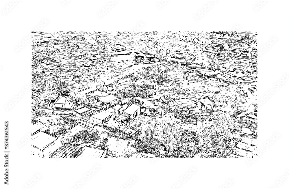 Building view with landmark of Asmara is the capital city of Eritrea, a ...