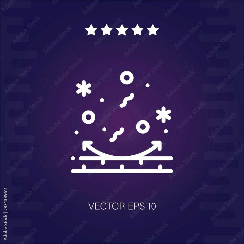 dust vector icon modern illustration Stock Vector | Adobe Stock