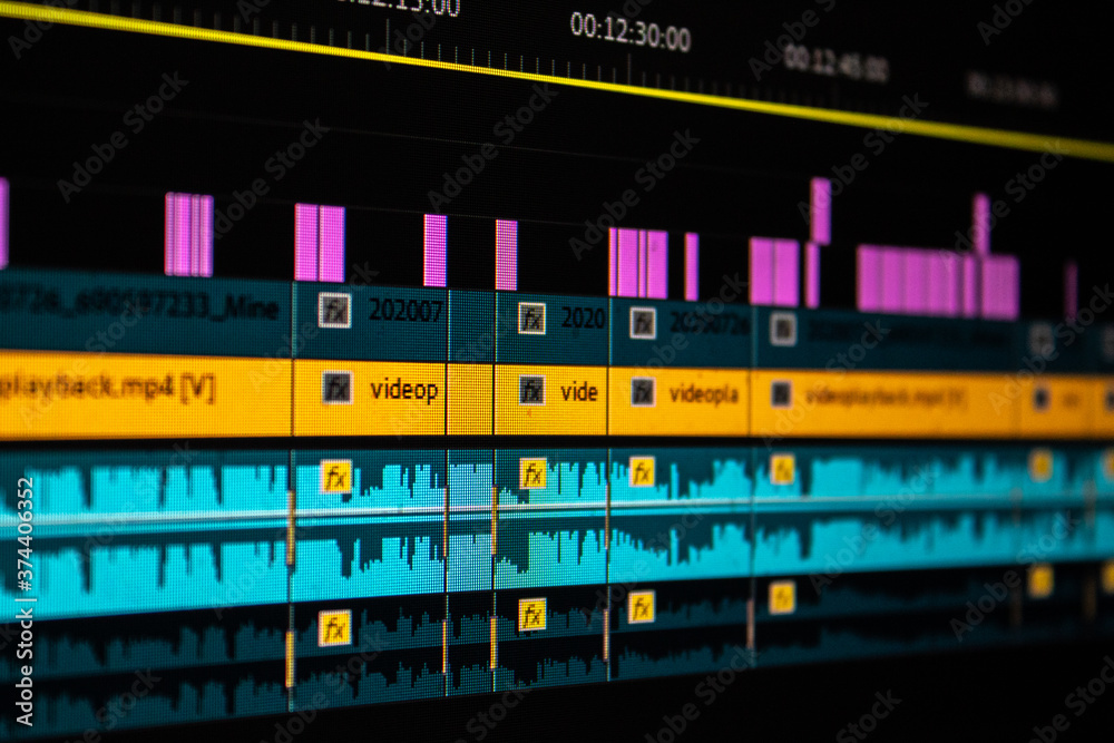 Video Editing Timeline Stock Photo | Adobe Stock