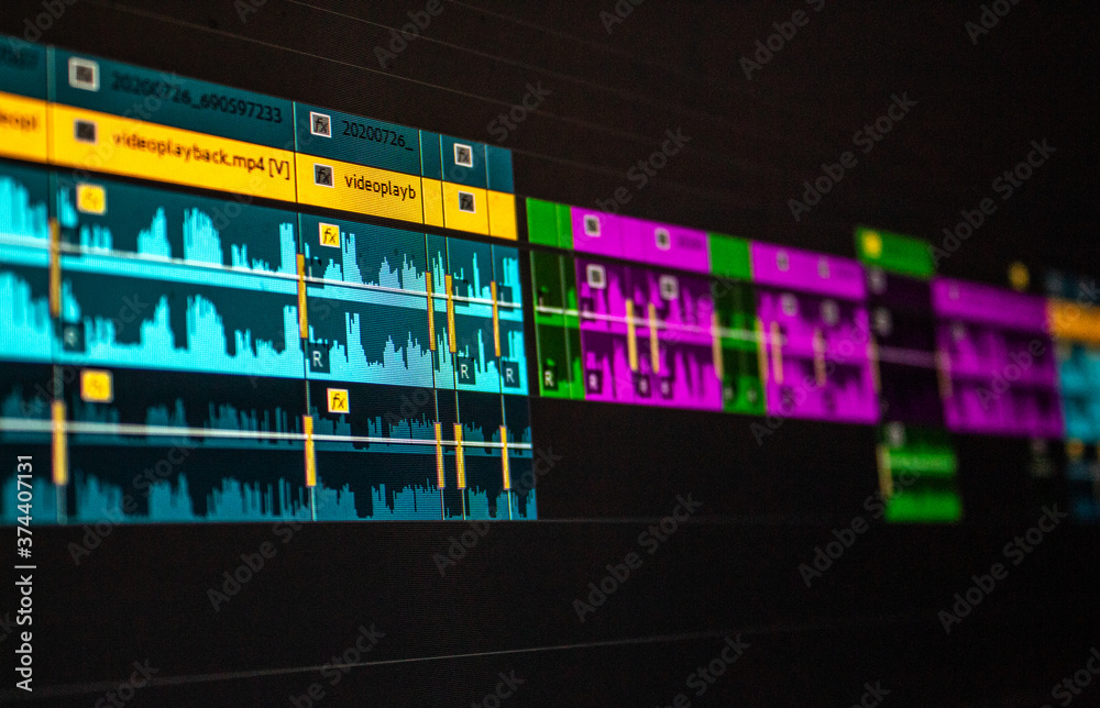 Video Editing Timeline Stock Photo | Adobe Stock