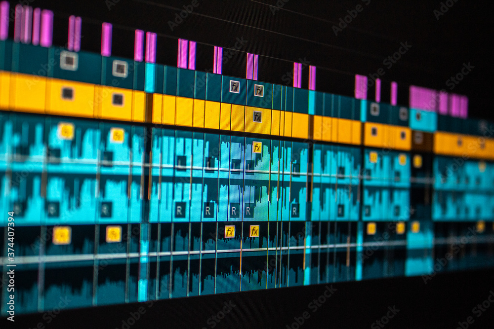 Video Editing Timeline Stock Photo | Adobe Stock