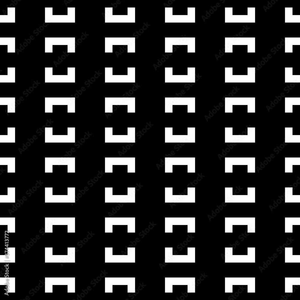 Seamless surface pattern design with figures. Square brackets ...