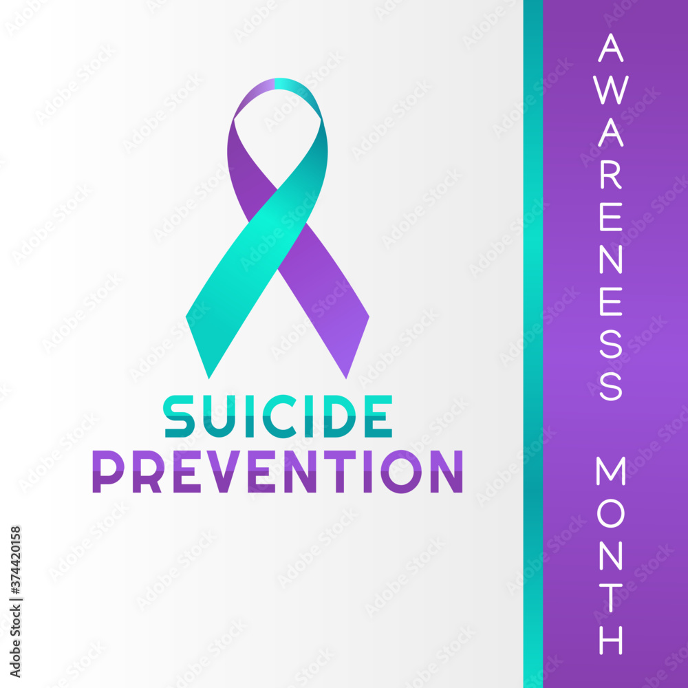 Vector graphic of suicide prevention awareness month good for suicide ...