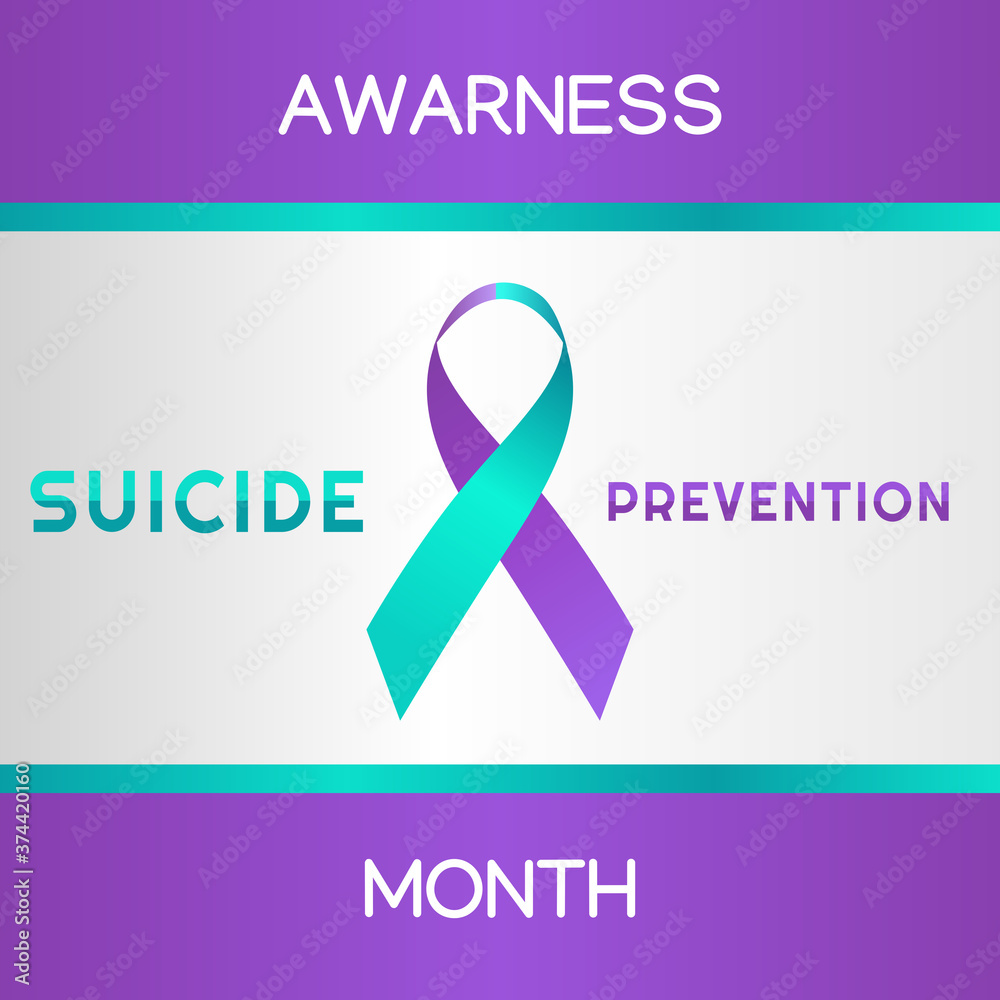 Vector graphic of suicide prevention awareness month good for suicide ...