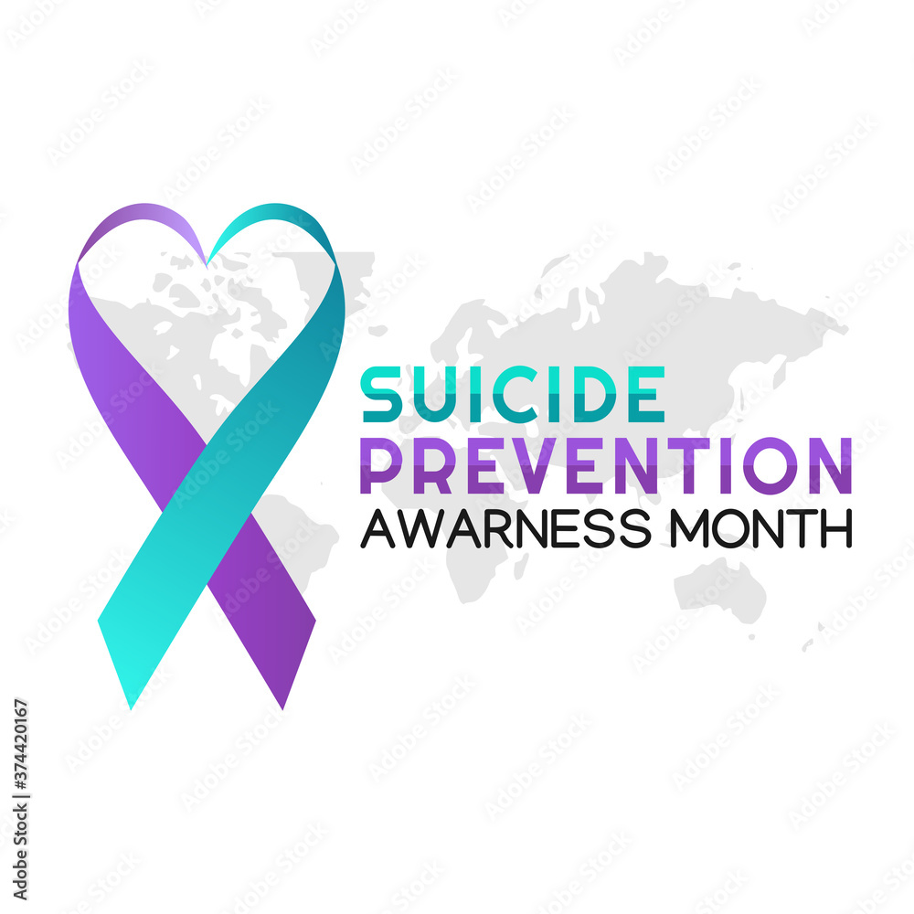 Vector graphic of suicide prevention awareness month good for suicide ...