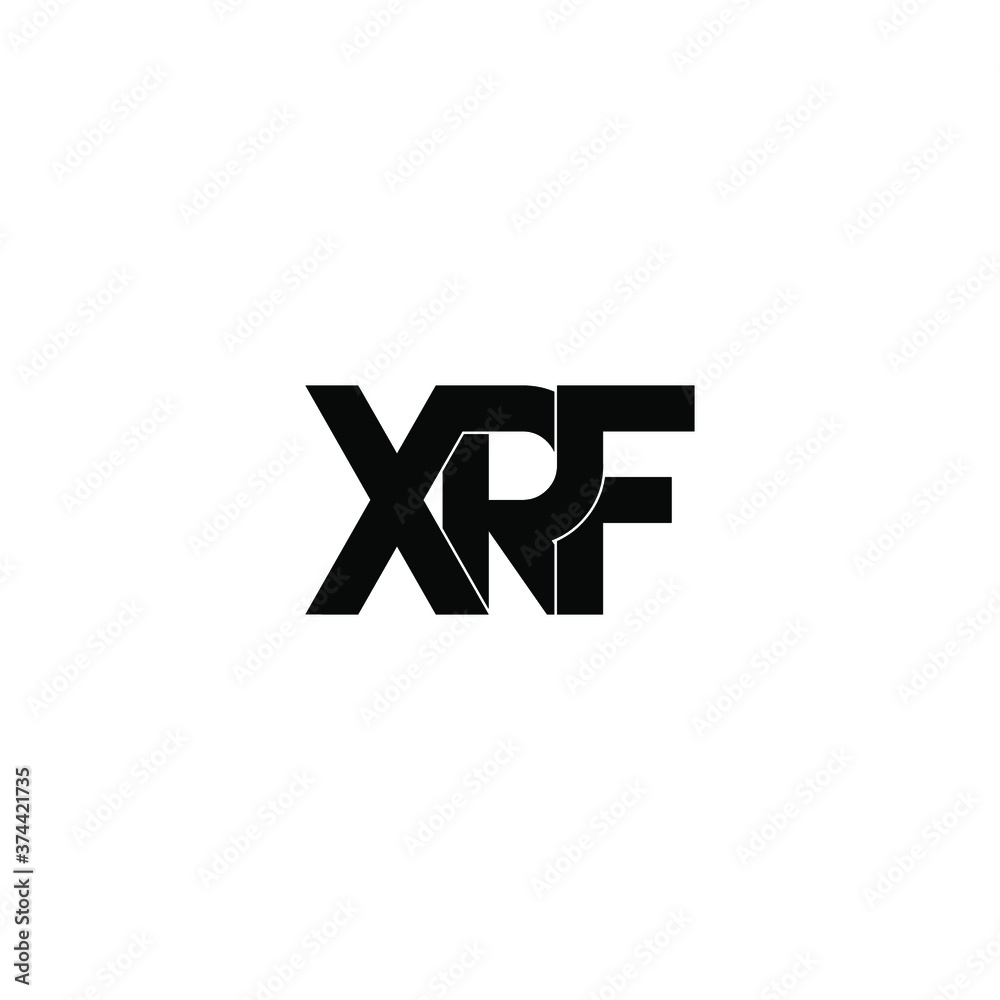 xrf letter original monogram logo design Stock Vector | Adobe Stock