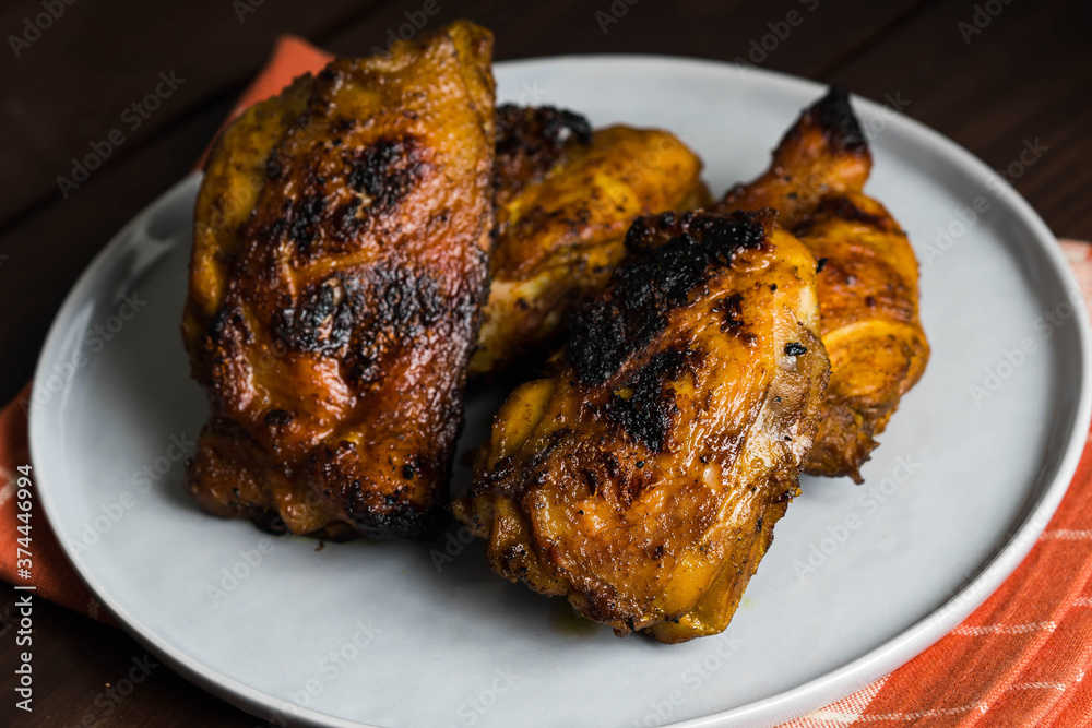 delicious homemade chicken inasal or lechon manok. favorite dish of ...