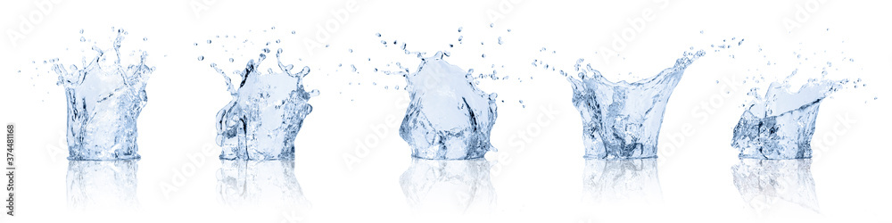 real image water splash isolated on white background Stock Photo ...