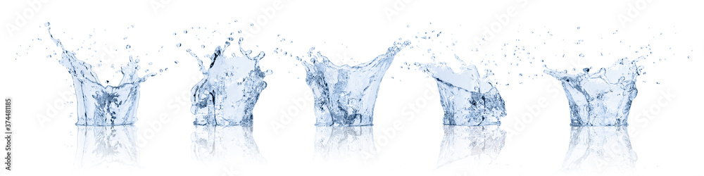 real image water splash isolated on white background Stock Illustration ...