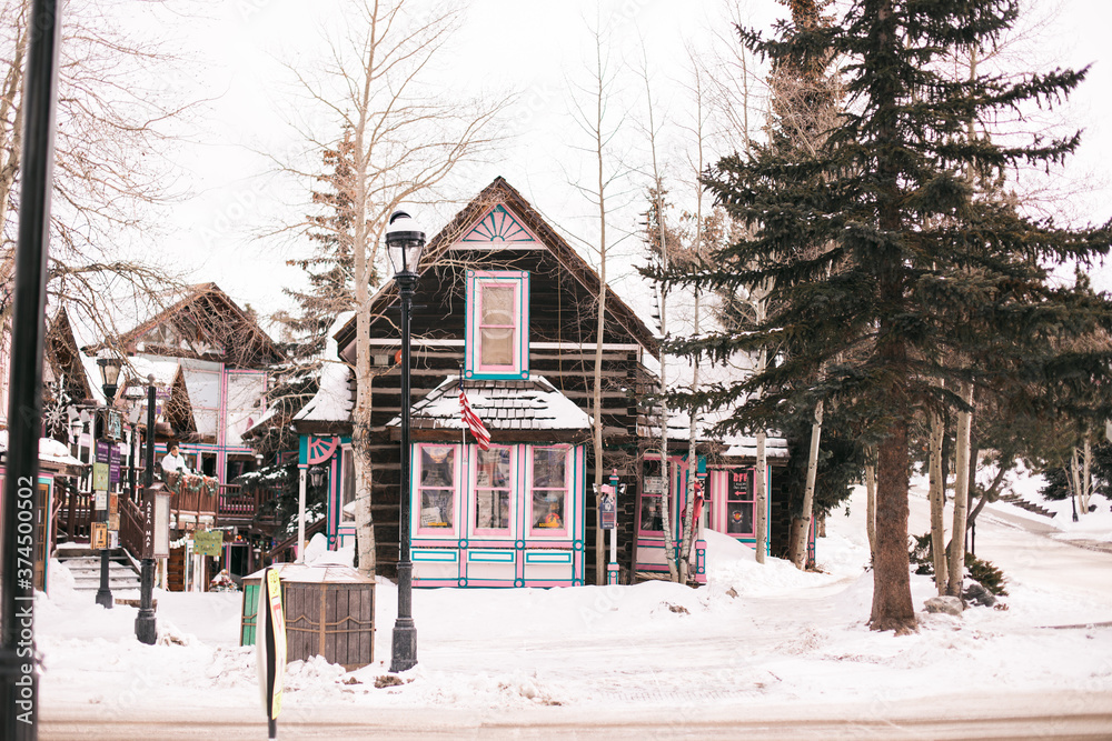 Breckenridge is a Colorado town at the base of the Rocky Mountains ...