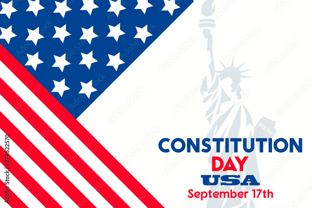 Constitution Day in United States. Celebrate annual in September 17. We ...
