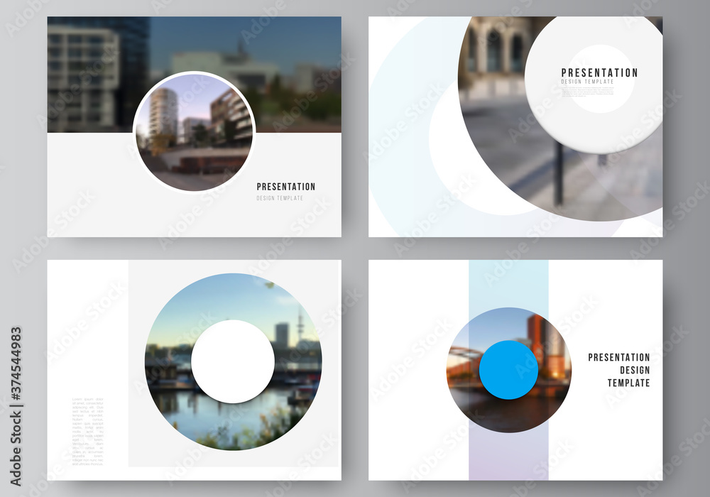 Vector layout of the presentation slides design business templates ...