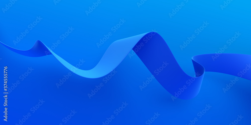 Abstract 3d render, blue background design, modern illustration Stock ...