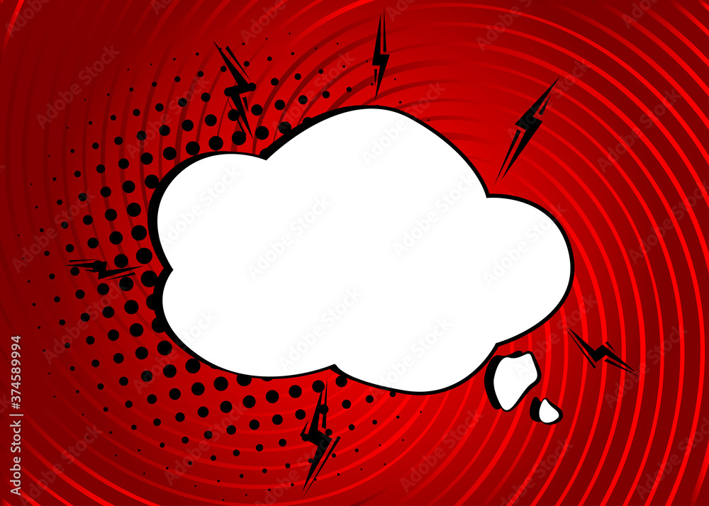 Cartoon blank speech bubble. Talk icon. Blank empty dialogue vector ...