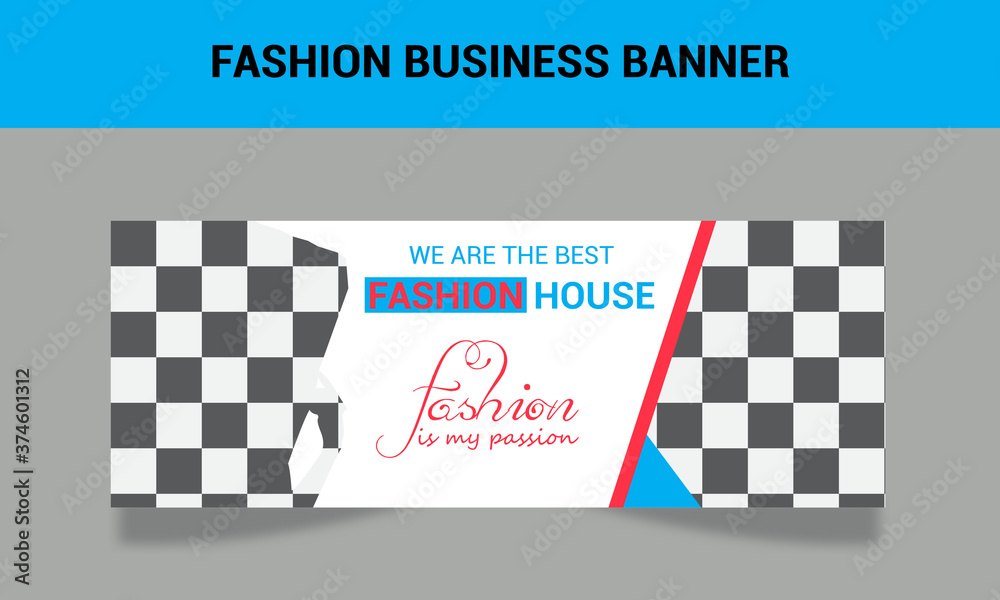 Fashion Facebook cover page design Template for social media. Stock ...