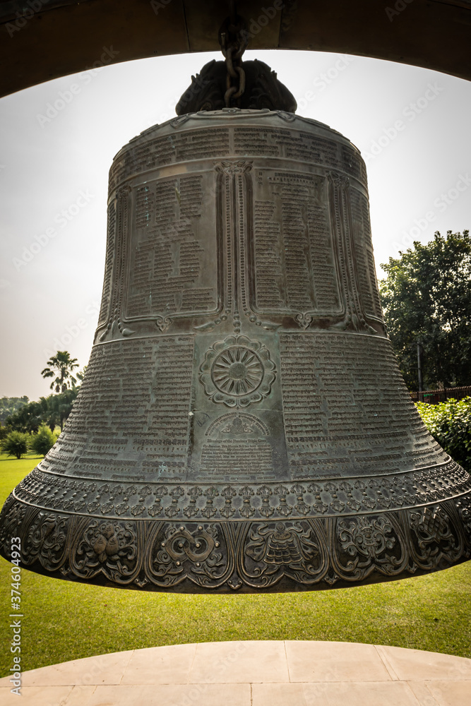 world peace bell from different unique angles close up shots Stock ...