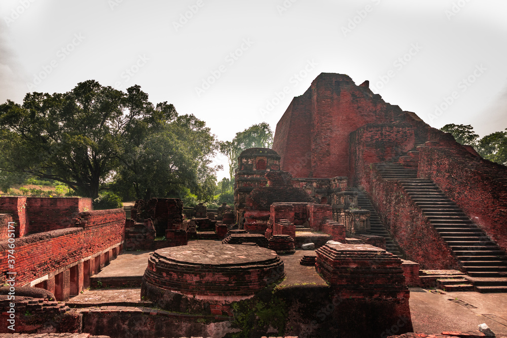 nalanda ruins historic excavated unesco world heritage archaeological ...