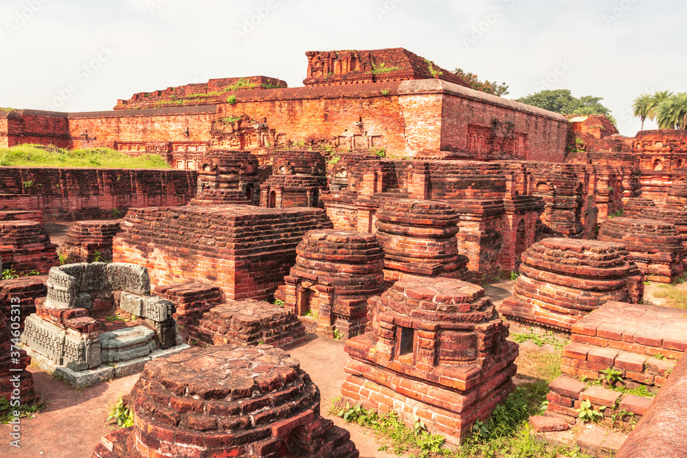 nalanda ruins historic excavated unesco world heritage archaeological ...