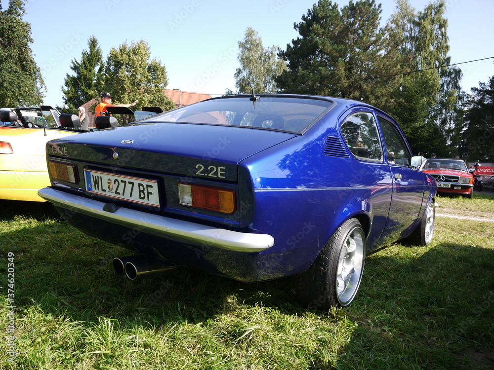Opel Kadett, Series C, vintage german compact car, coupe Stock Photo ...
