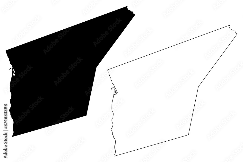 St. Peter (Barbados, Parishes of Barbados) map vector illustration ...